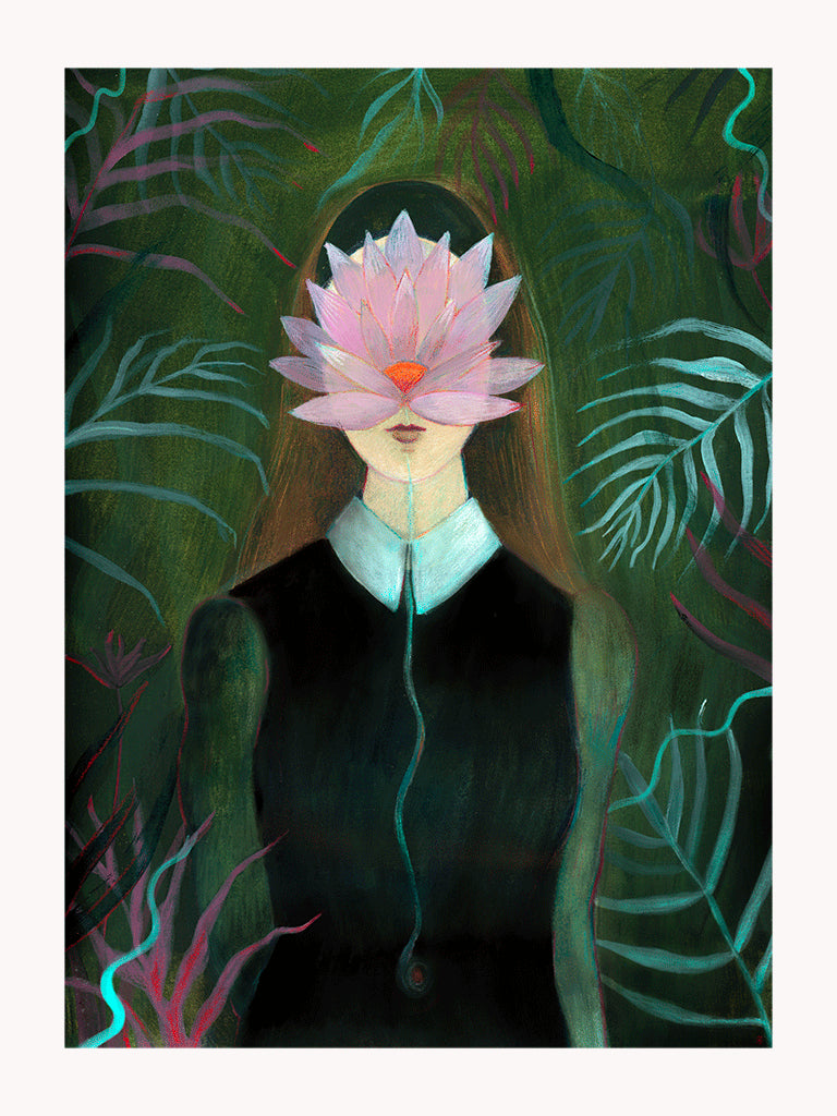 Lotus flower by Isabella Conti - Toi Art Gallery