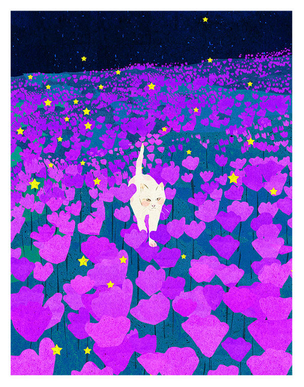 Night Cat by Xuan Loc Xuan - Toi Art Gallery